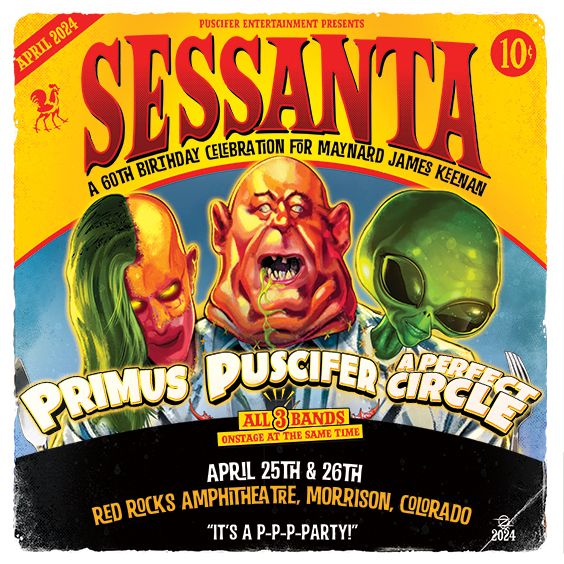 SESSANTA: Primus, Puscifer, A Perfect Circle Red Rocks Amphitheatre