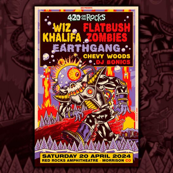 Wiz Khalifa & Flatbush Zombies Red Rocks Amphitheatre