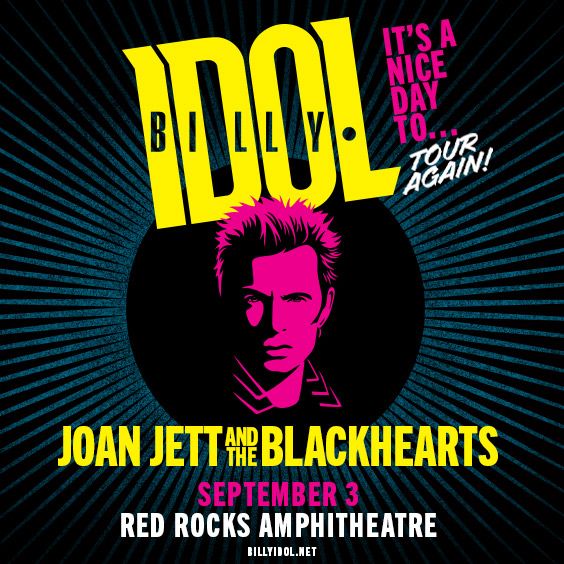 Billy Idol and Joan Jett & the Blackhearts Red Rocks Amphitheatre