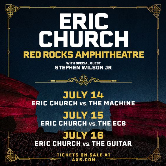 ERIC CHURCH vs THE GUITAR Red Rocks Amphitheatre