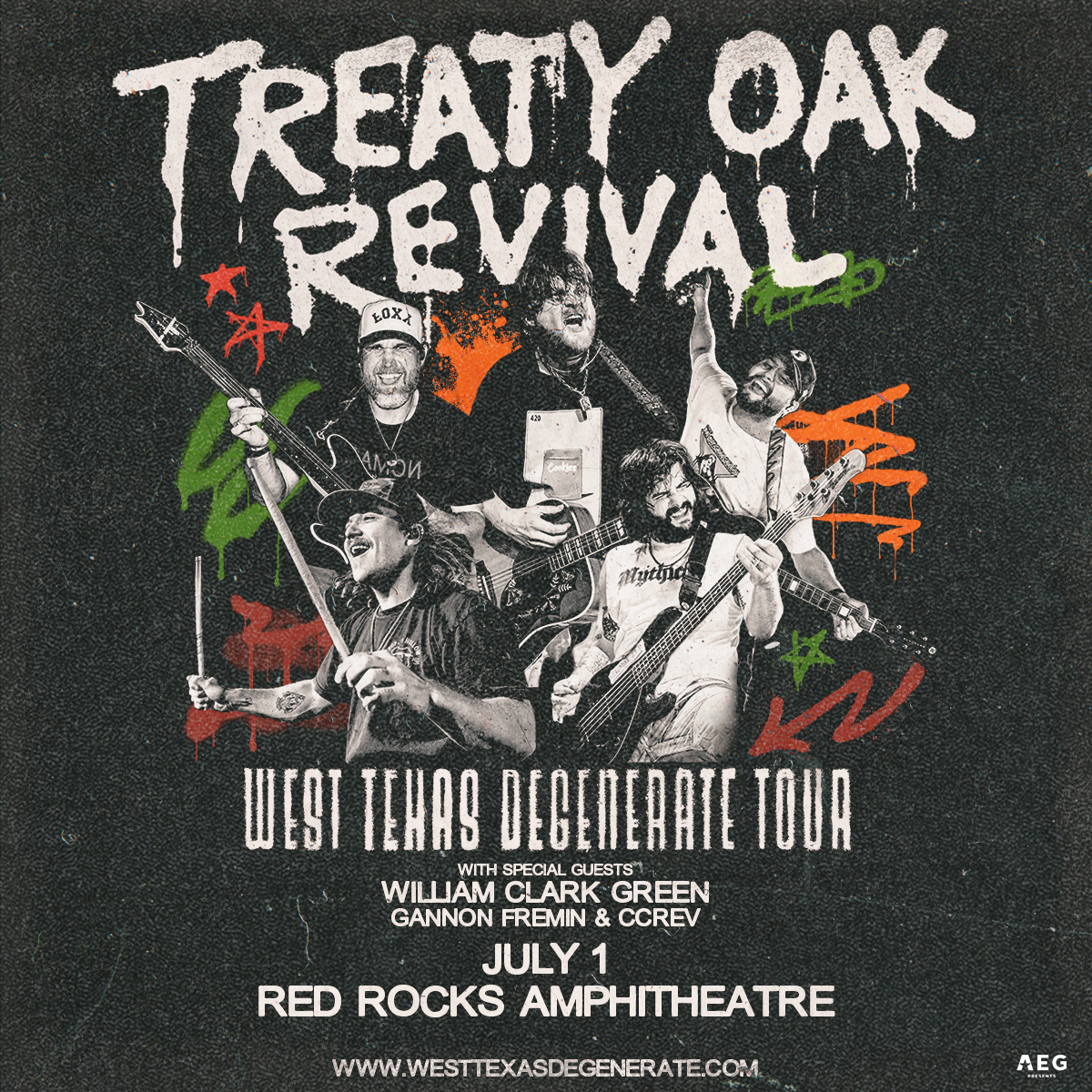 Treaty Oak Revival Red Rocks Amphitheatre